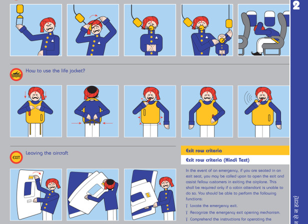 Indigo Safety Card 2 - Infomen - Debut Art