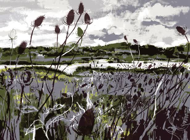 Andy Lovell: editorial, landmark, landscape, acrylic, hand drawn ...