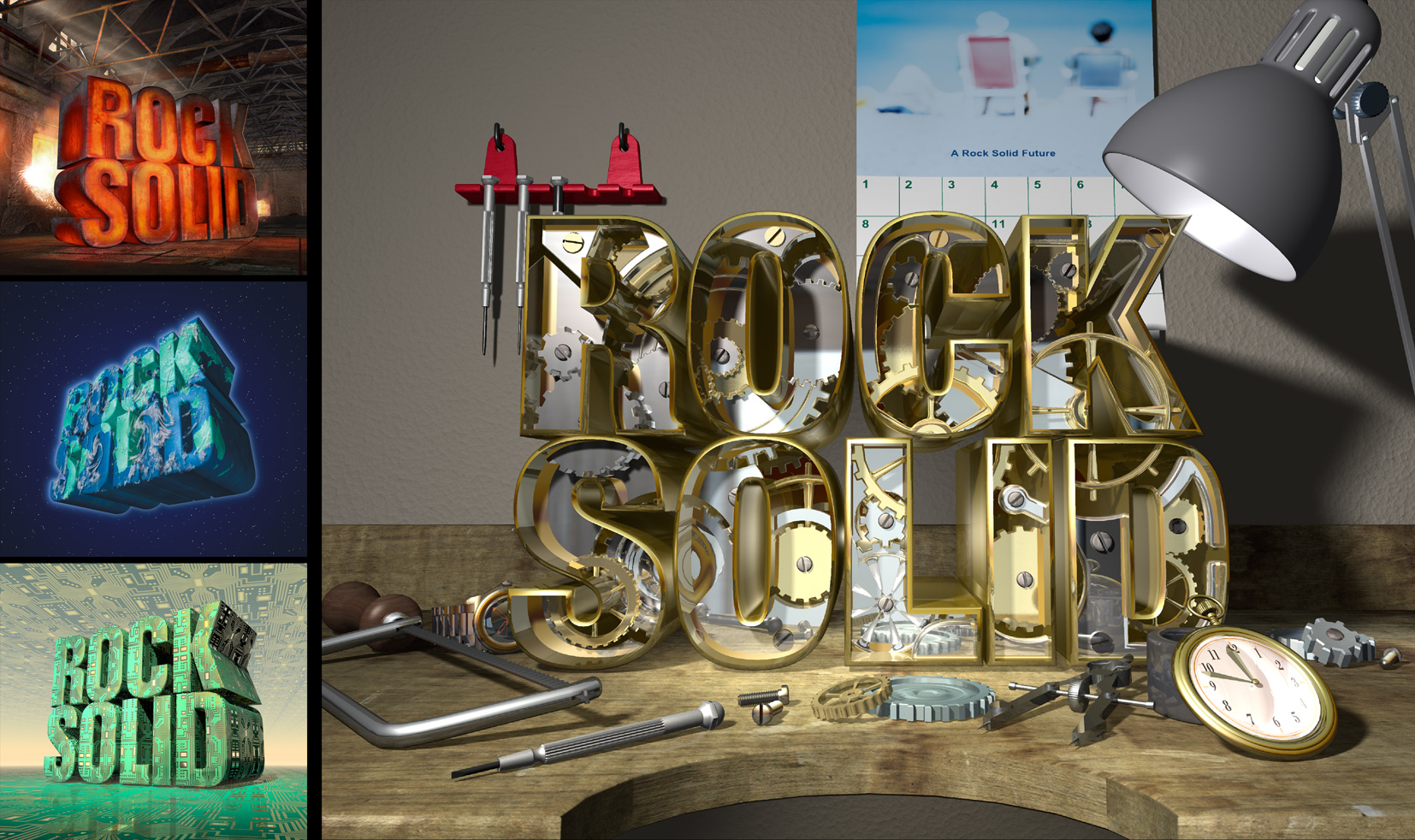 Clockwork Lettering / Jurgen Ziewe - Projects - Debut Art