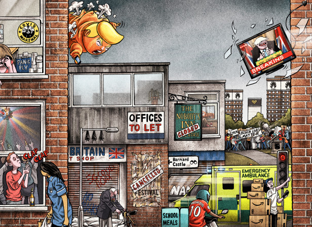 Ben Jennings: cartoon, hand drawn, humourous - Artists - Debut Art