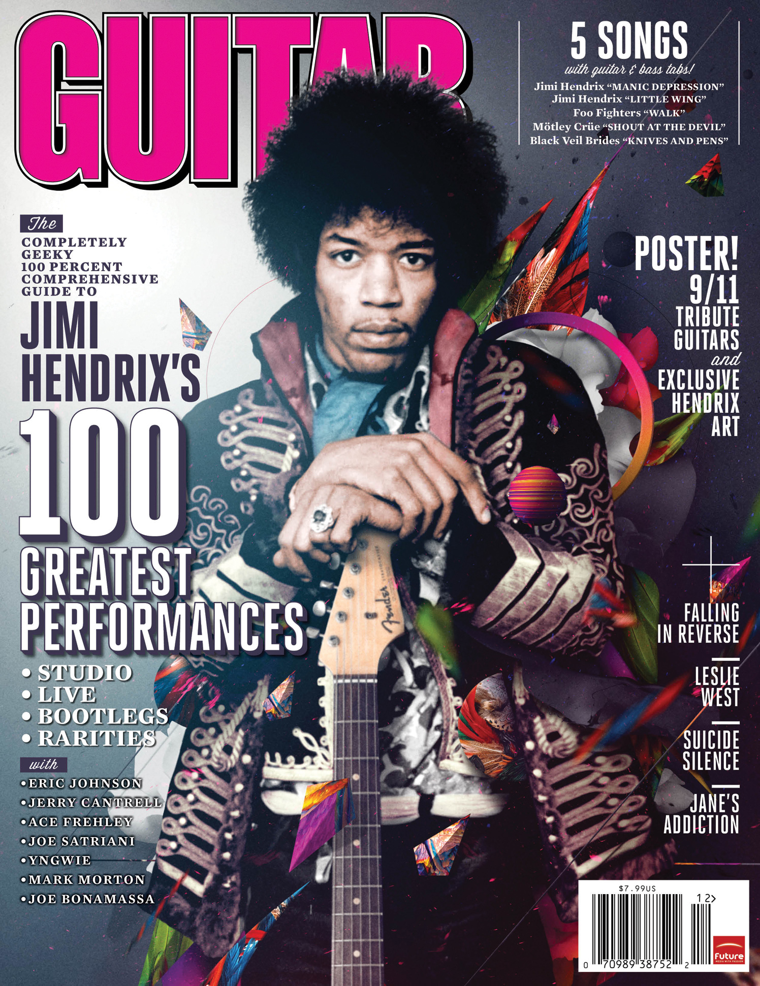 Jimi Hendrix / Guitar World - Pierre Doucin - Debut Art