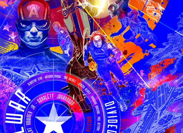 PP Civil War poster / Chris Malbon - Projects - Debut Art