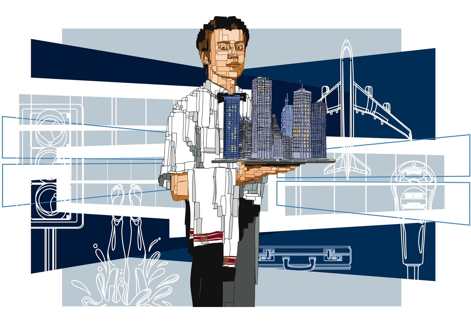 Waiter Business / Nick Reddyhoff - Projects - Debut Art