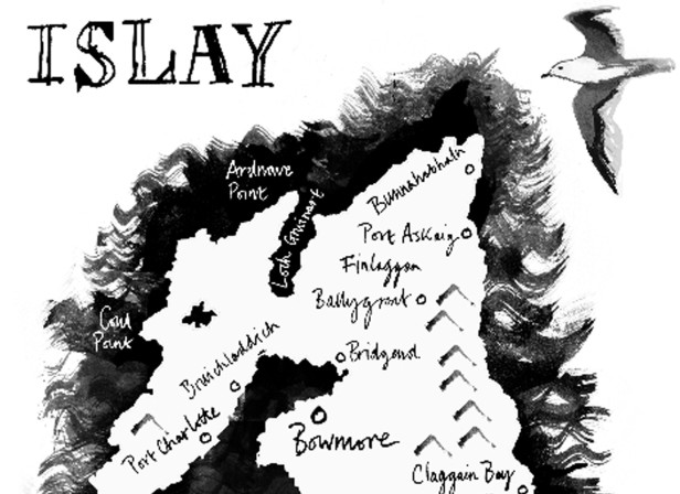Islay Map / Bowmore - Andy Lovell - Debut Art