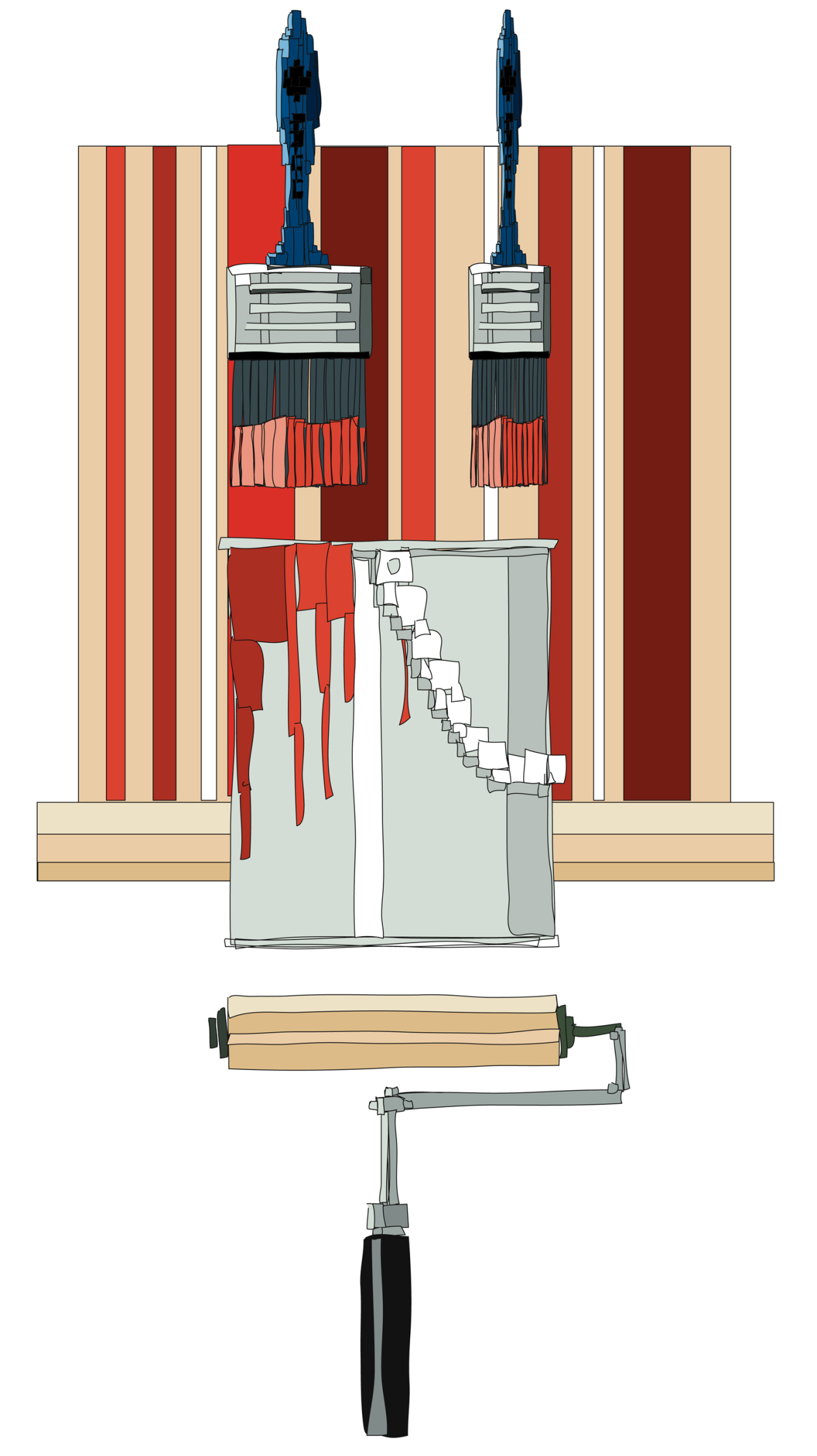 Paint Brushes Wallpaper Nat West / Nick Reddyhoff - Projects - Debut Art