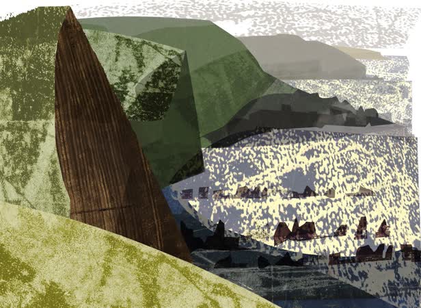 Andy Lovell: editorial, landmark, landscape, acrylic, hand drawn ...