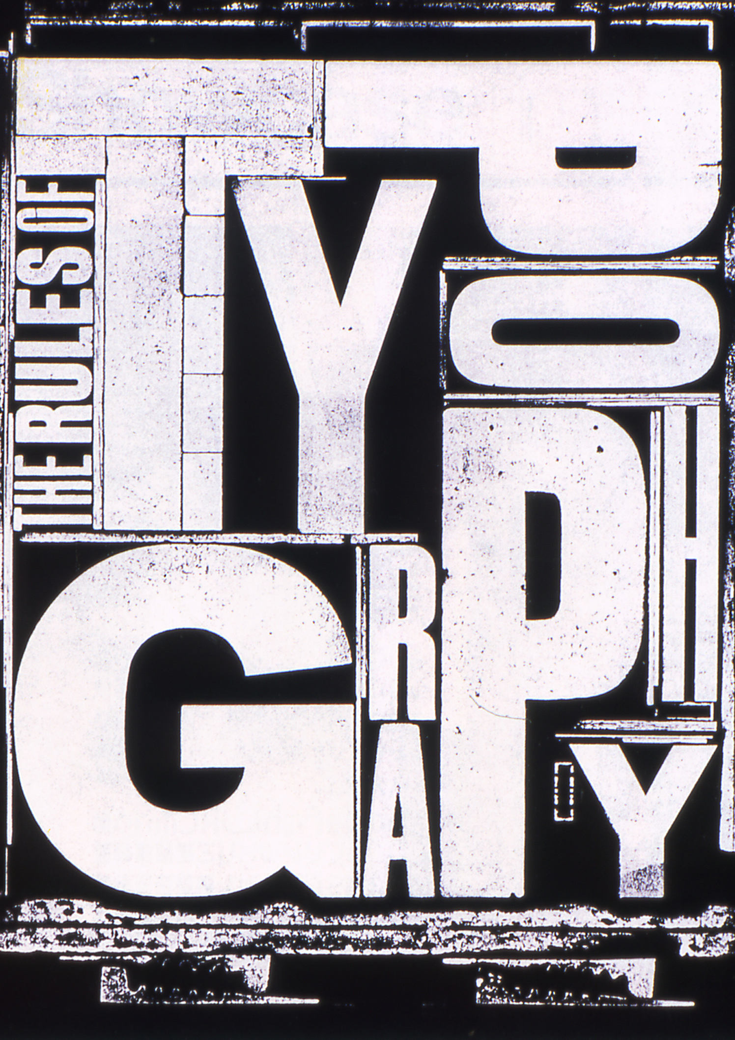 The Rules Of Typography - Alan Kitching - Debut Art