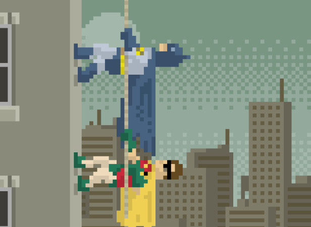 Batman Wall Climb - Walter Newton - Debut Art